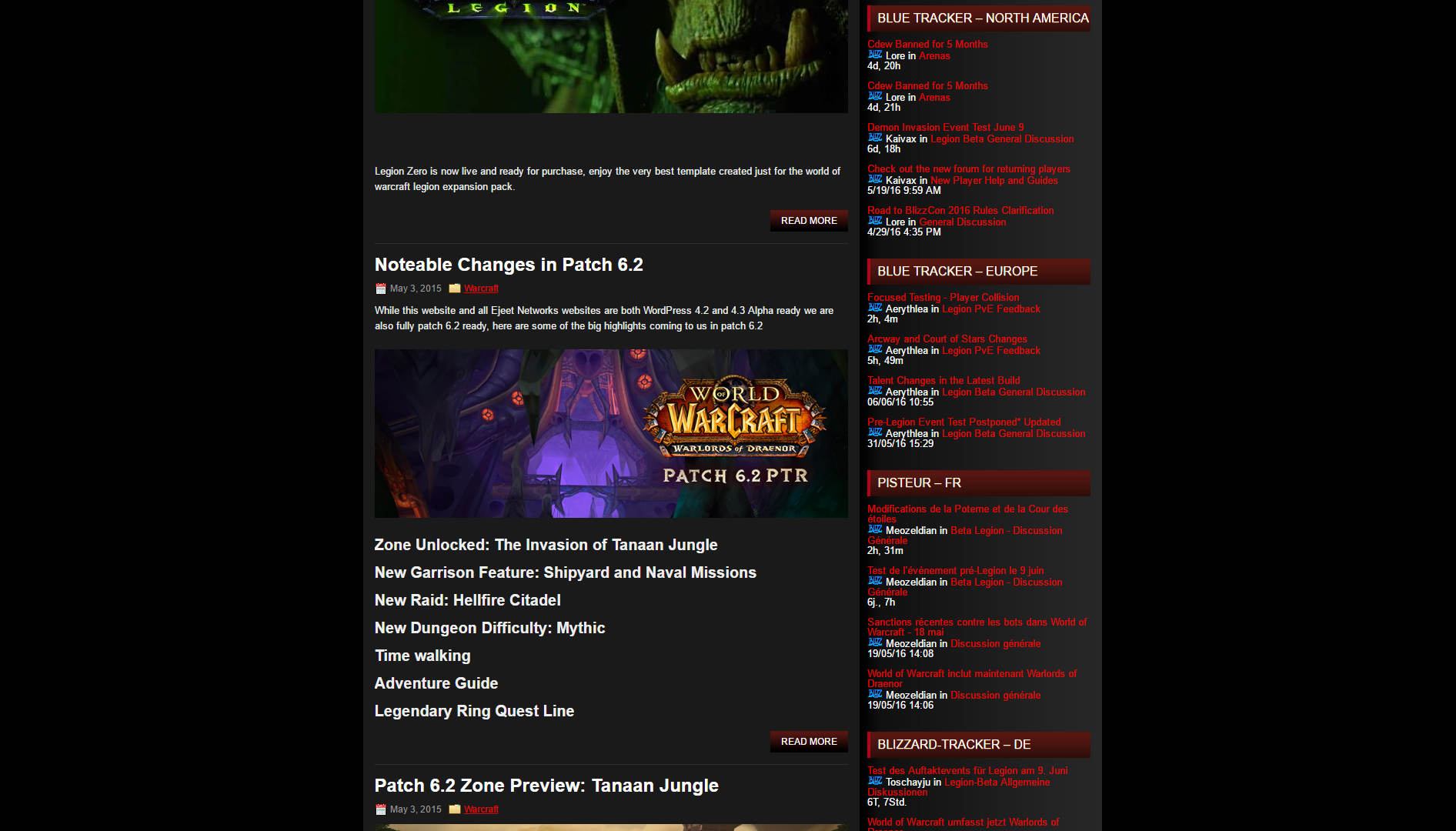 Legion Red WoW Theme